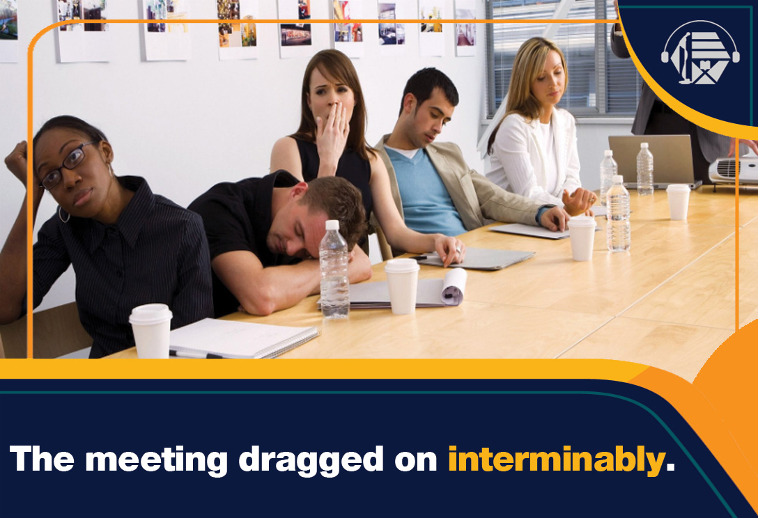 معنی Interminable (کتاب 1100 واژه، هفتۀ اول، روز چهارم، لغت چهارم) - هگزپاد